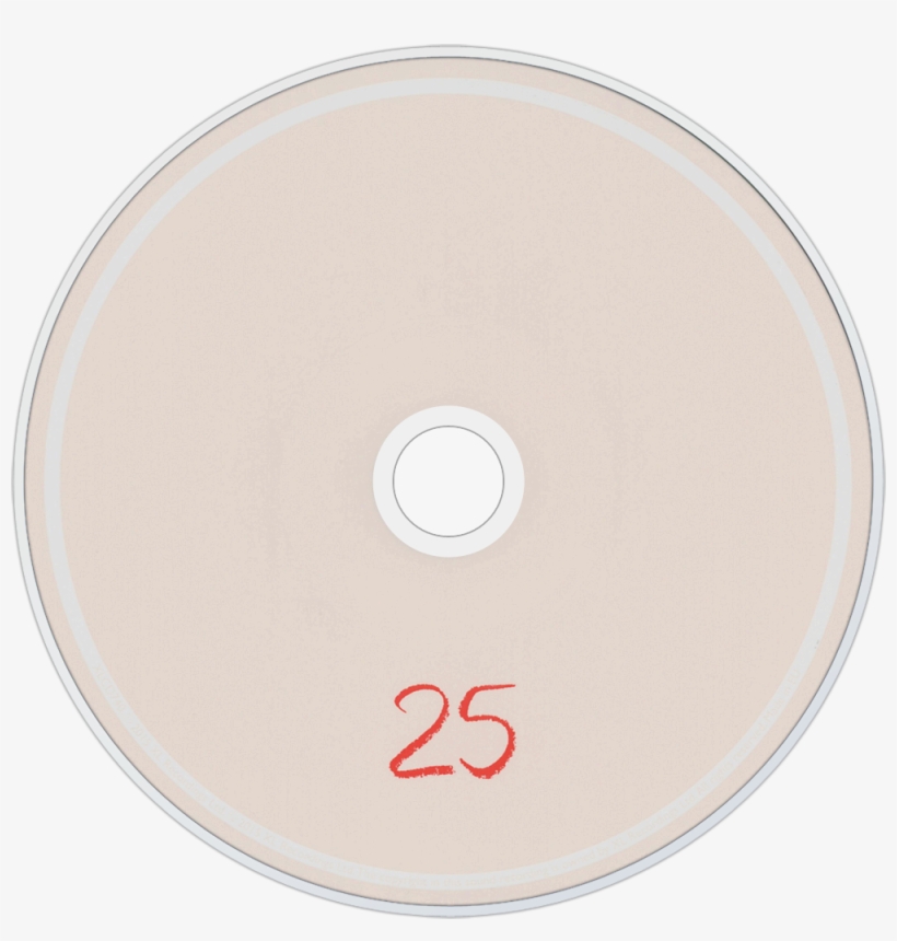 Adele 25 Cd Disc Image - Circle - Free Transparent PNG Download - PNGkey