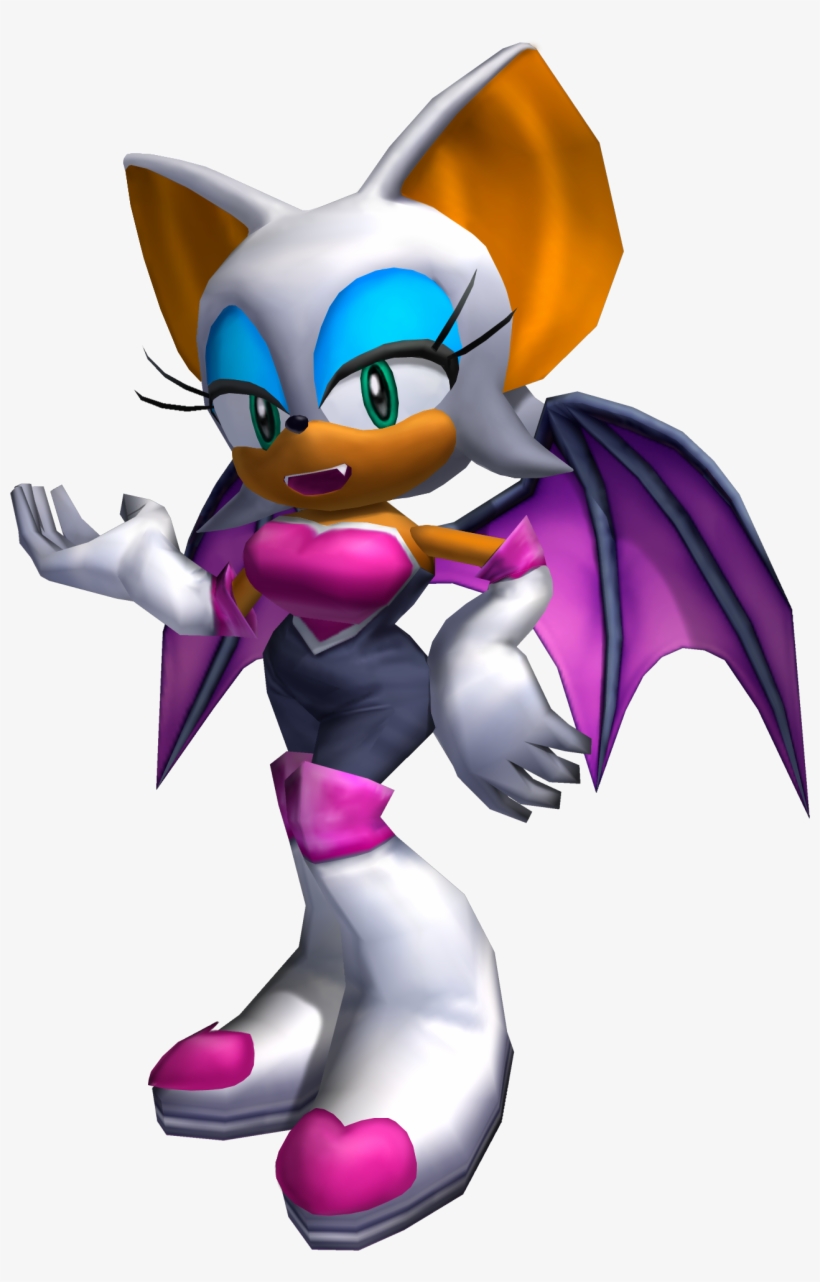 Png - Rouge The Bat Sa2 - Free Transparent PNG Download - PNGkey