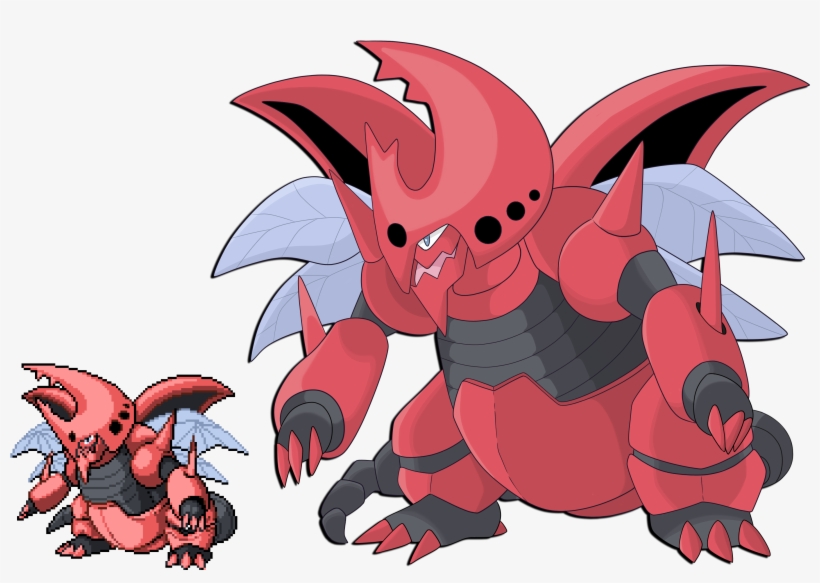 Mega Origin Aggron - Illustration - Free Transparent PNG Download - PNGkey