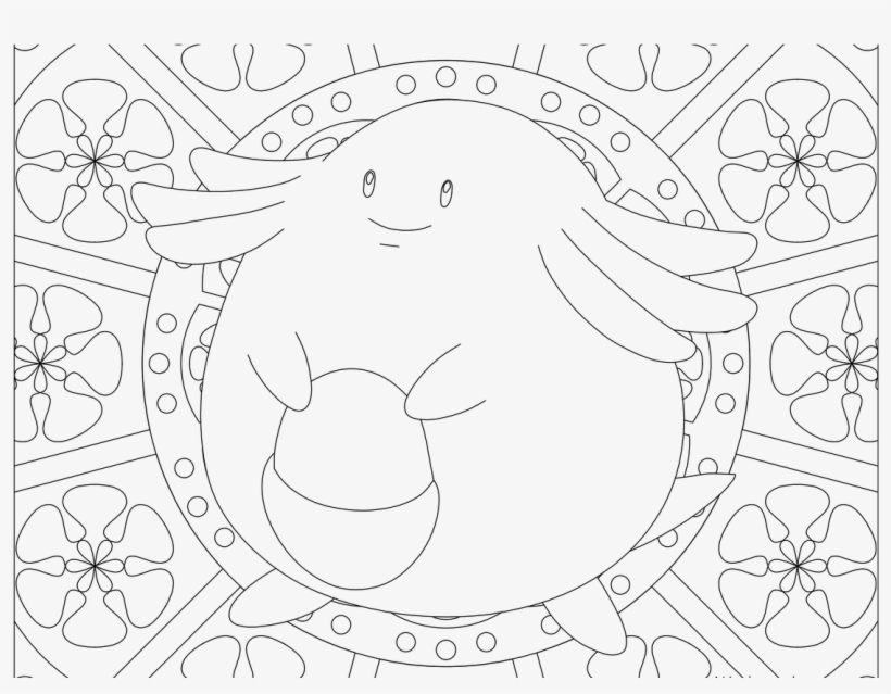 Chansey Pokemon - Adult Pokemon Coloring Pages - Free Transparent PNG ...