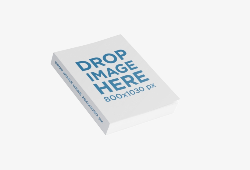 Paperback Angled Book Template Floating On A Transparent - Box - Free ...