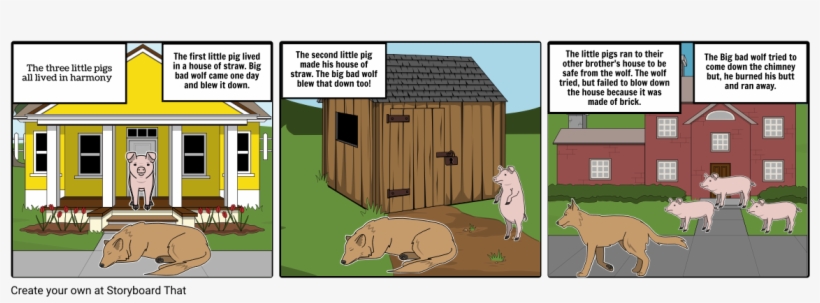 The Three Pigs - Cartoon - Free Transparent PNG Download - PNGkey