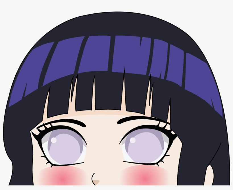 Peeking Stickers - Hinata Stickers - Free Transparent PNG Download - PNGkey