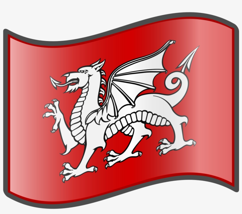 Nuvola White Dragon Of England Flag - Flag Of Wales - Free Transparent ...