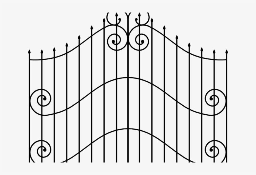 Cartoon Cemetery Gates