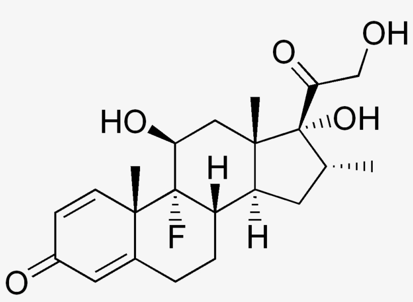 Dexamethasone Structure - Structure Of Dexamethasone - Free Transparent ...