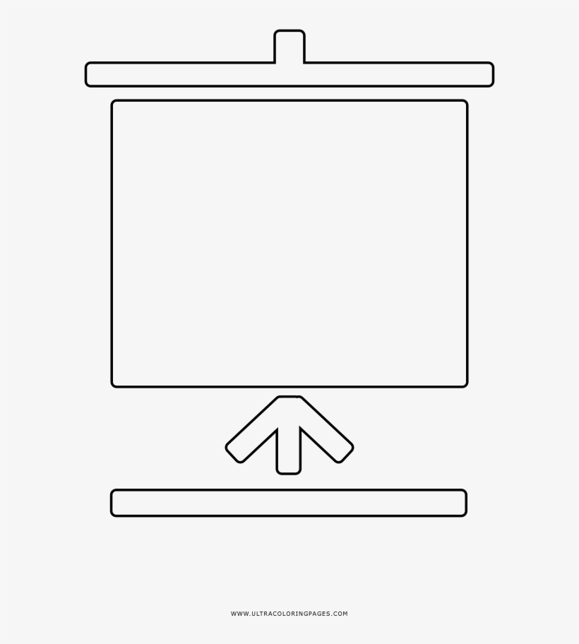 Projector Screen Coloring Page - Diagram - Free Transparent PNG ...