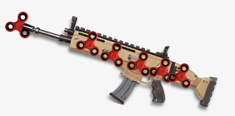 Fortnite Fidget Spinner Scar - Fortnite Assault Rifle Png - Free ...