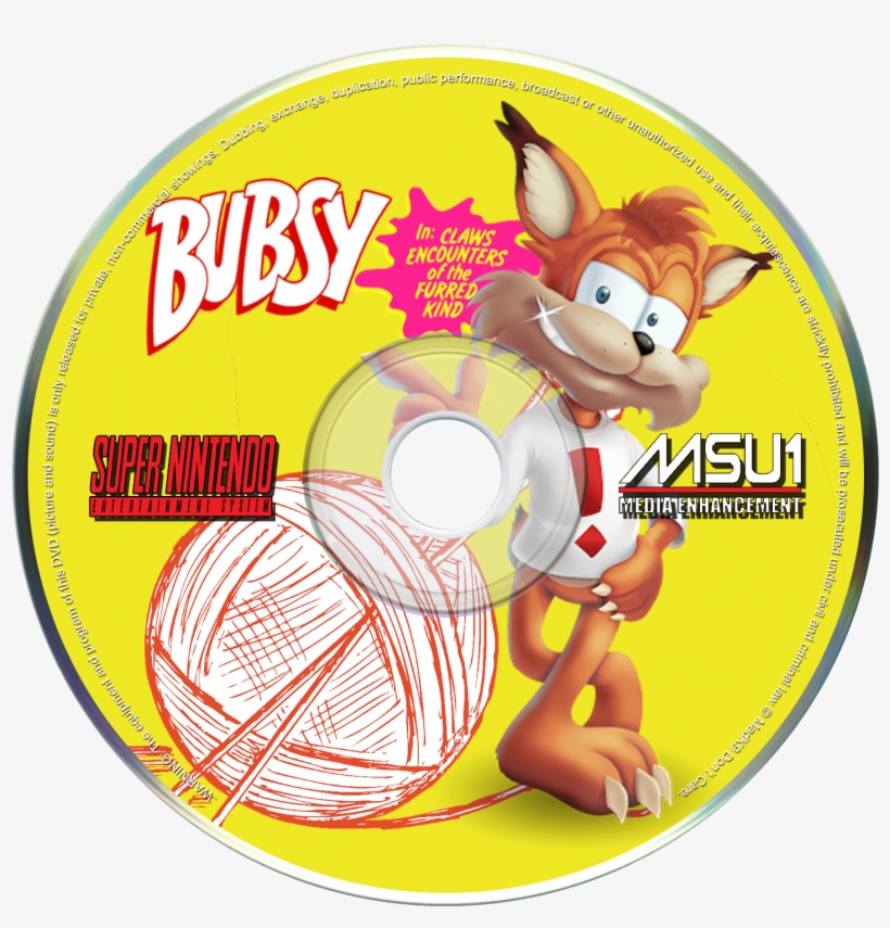 385214802 Disc Bubsyin - Bubsy Shirt - Free Transparent PNG Download ...