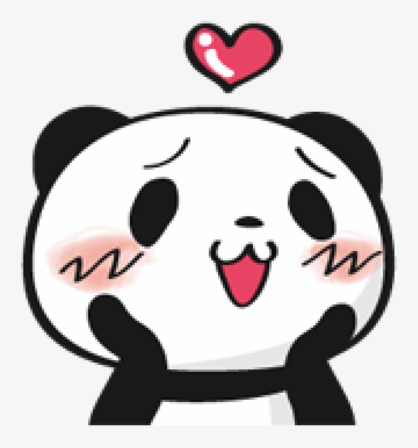 Line Sticker - Panda Sticker Png - Free Transparent PNG Download - PNGkey