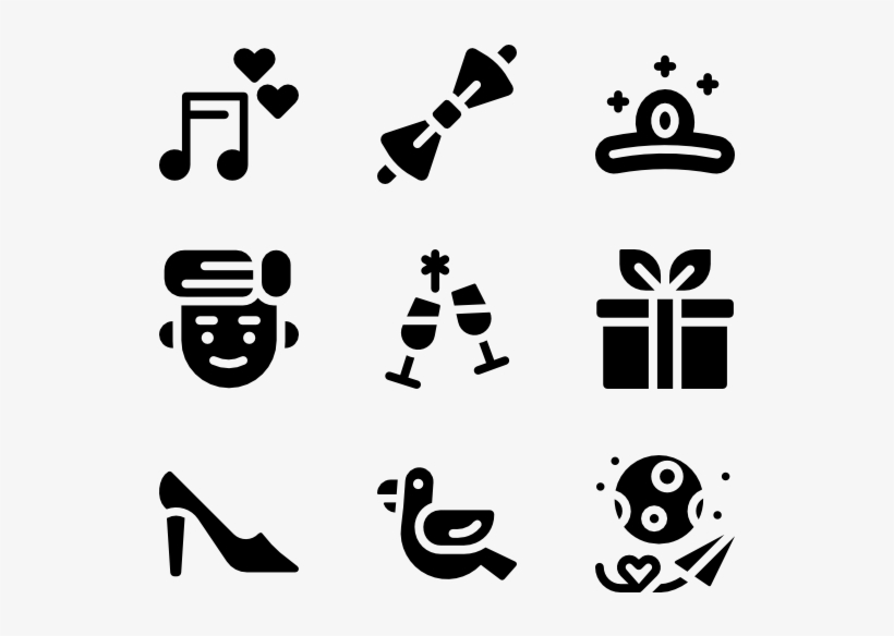 Wedding Icons - Free Transparent PNG Download - PNGkey