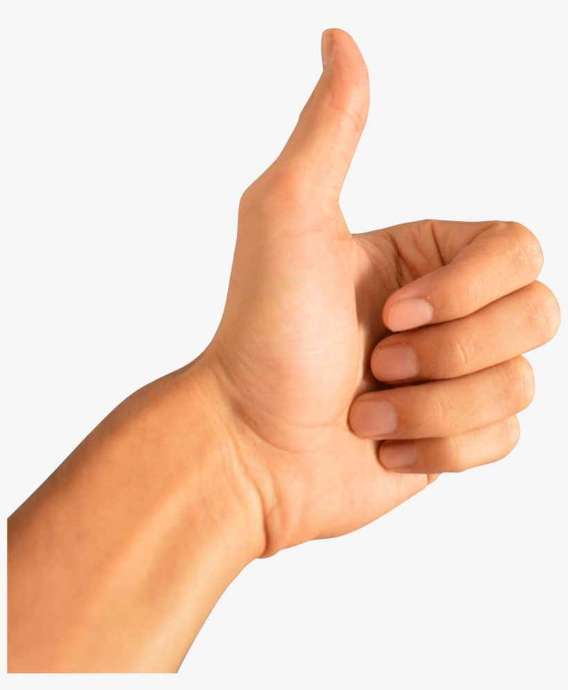 Thumbs Up - Sign Language - Free Transparent PNG Download - PNGkey