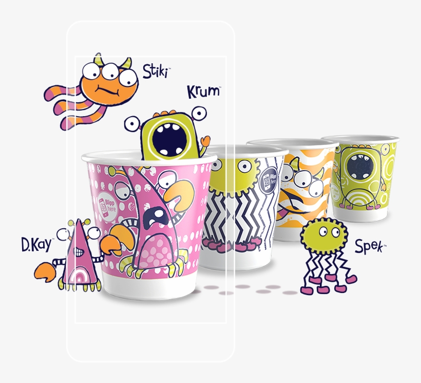 Svg Black And White Stock Dixie Cups With Interactive - Cartoon - Free ...