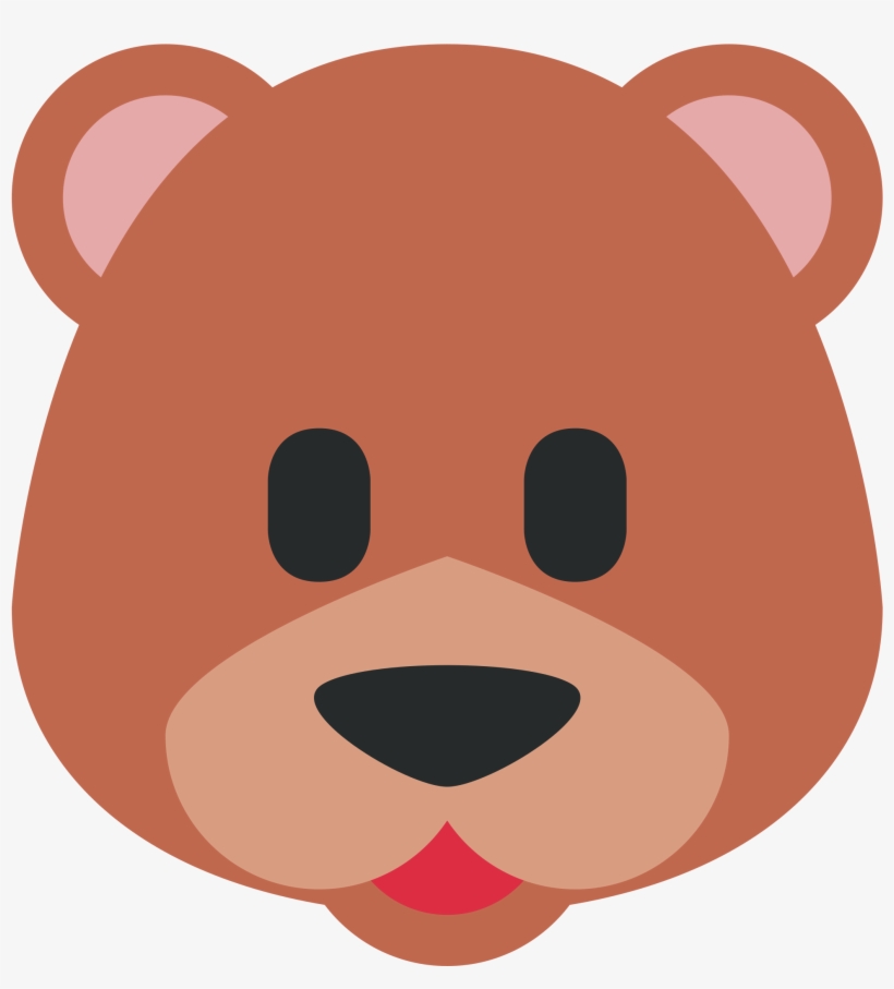 Bear Face - Bear Twitter Emoji Png - Free Transparent PNG Download - PNGkey