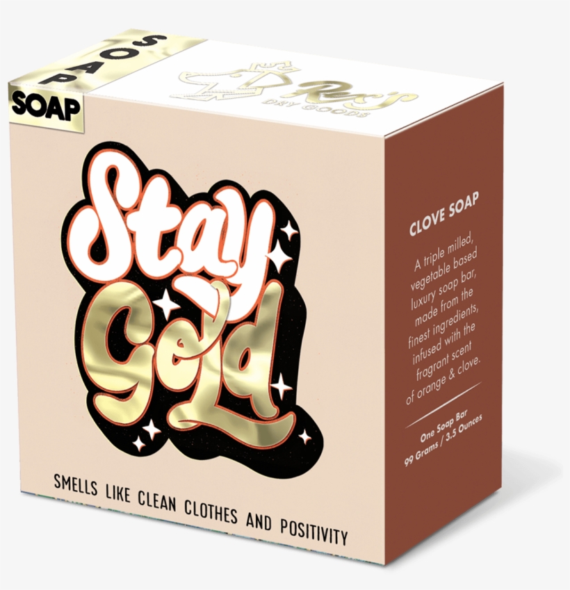 Stay Gold Soap - Box - Free Transparent PNG Download - PNGkey