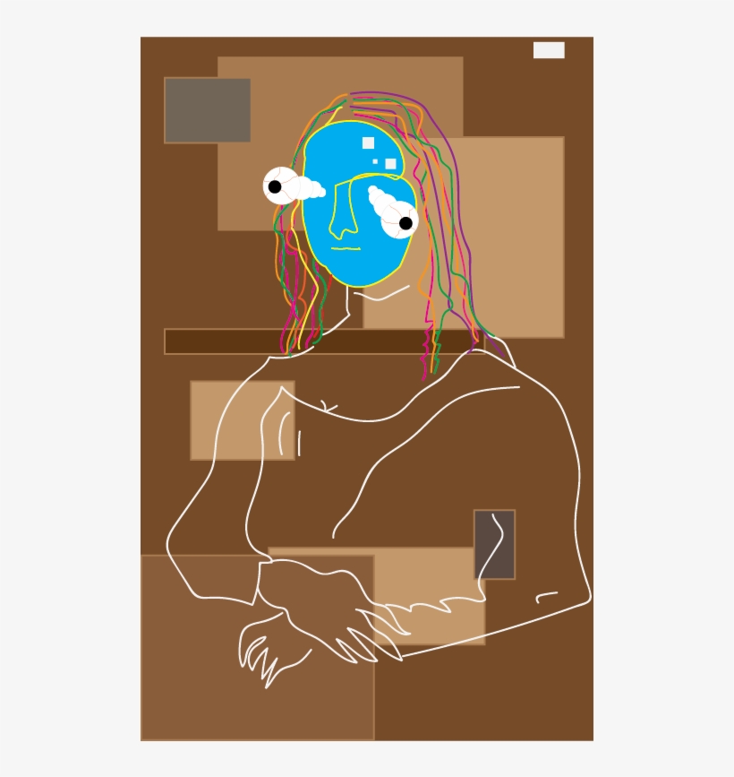 A7 Mona Lisa Parody - Illustration - Free Transparent PNG Download - PNGkey