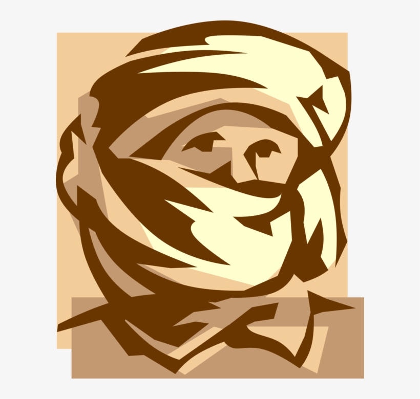 Vector Illustration Of Keffiyeh Or Kufiya Traditional - Illustration ...