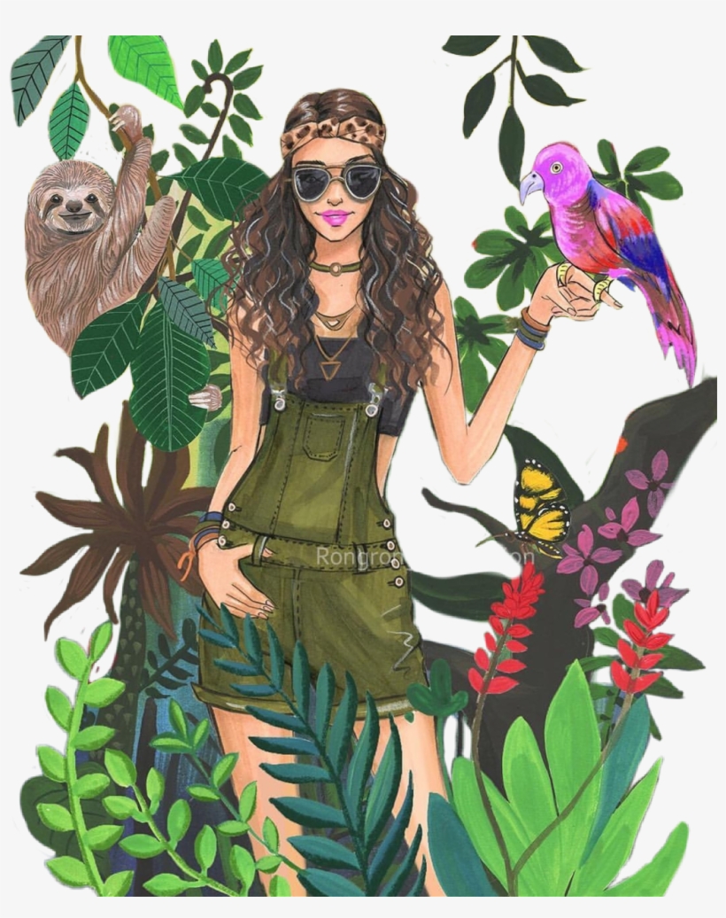 Girl Sticker - Girl - Free Transparent PNG Download - PNGkey