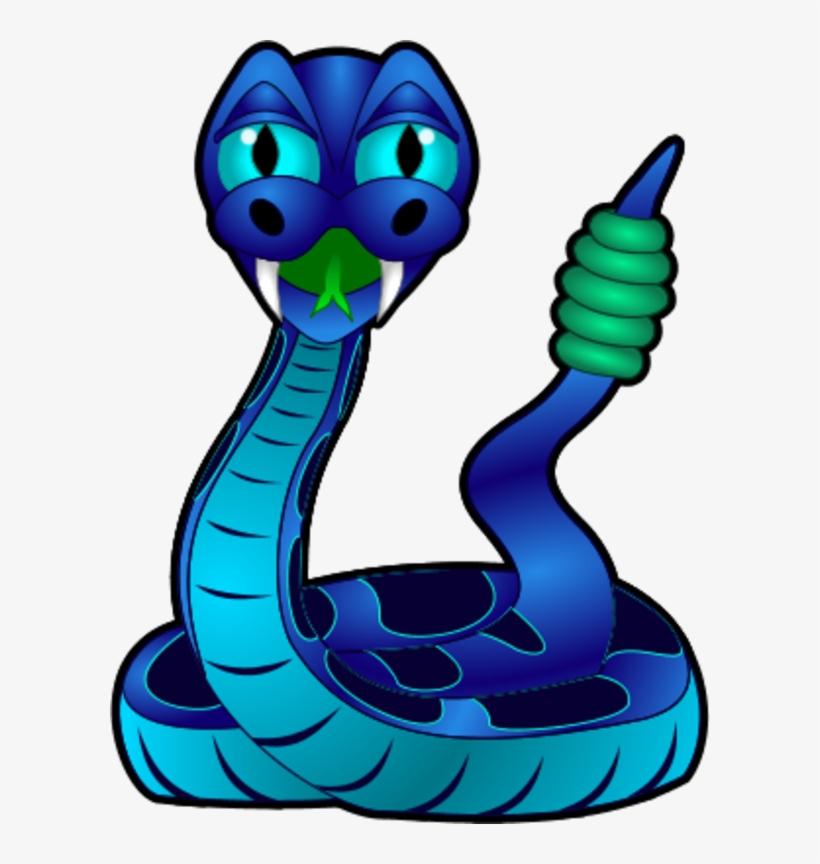 Clipart Snake Cartoon - Blue Snake Clipart - Free Transparent PNG ...