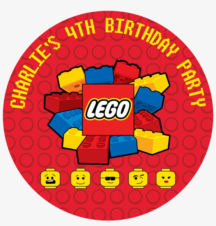Lego Blocks Party Box Stickers - Lego Logo - Free Transparent PNG ...