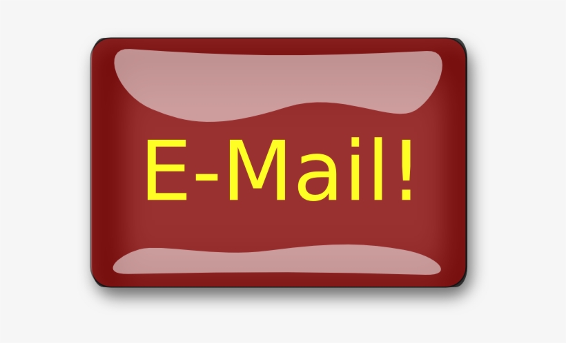 Red Rectangle Email Button Png Clip Art - Free Transparent PNG Download ...