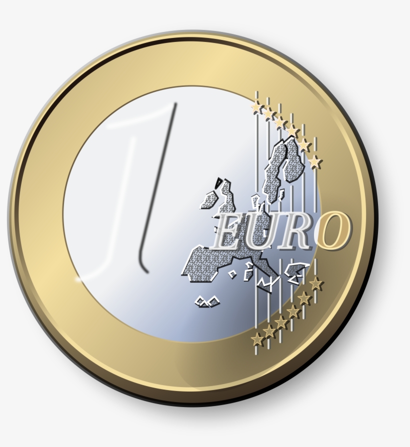 Euro Coin Transparent Background - 1 Euro Clipart - Free Transparent ...