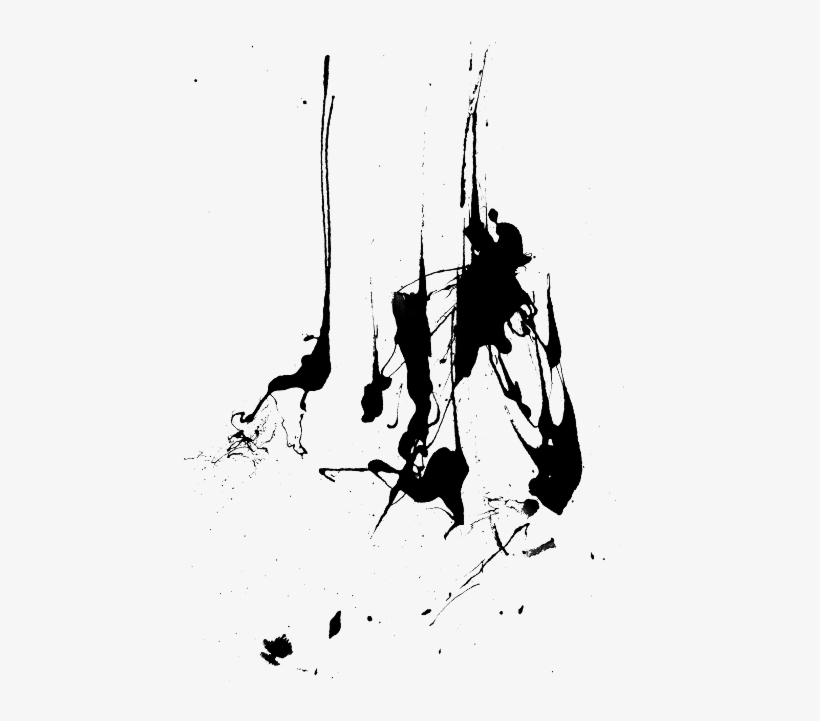 Paint Splatter Splash Ink Drop Splattered, Drip Silhoue - Ink - Free ...