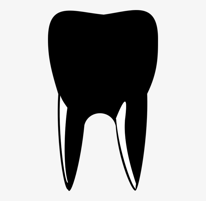 Tooth Clipart Vector Tooth Clipart Vector Tooth Clipart - Black Teeth ...
