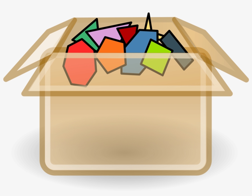 Transparent Box White Box Black Outline Black Outline - Computer File ...