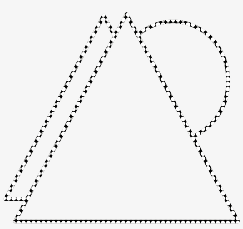 Geometric Triangle Neon Round Border Frame Freetoedit - Plot - Free ...