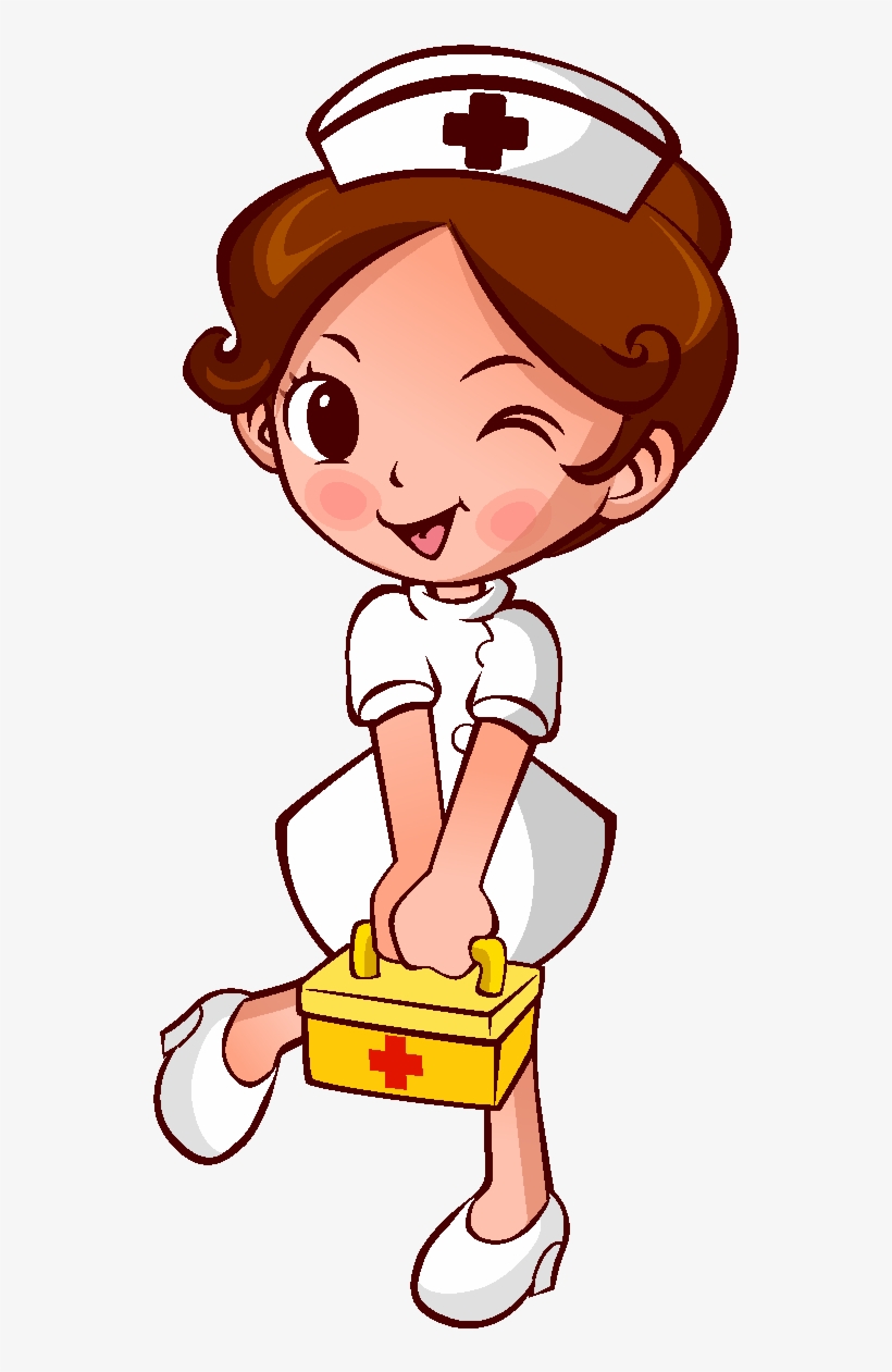 Cartoon Cute Nurse Element - Caso Clinico Animado - Free Transparent ...