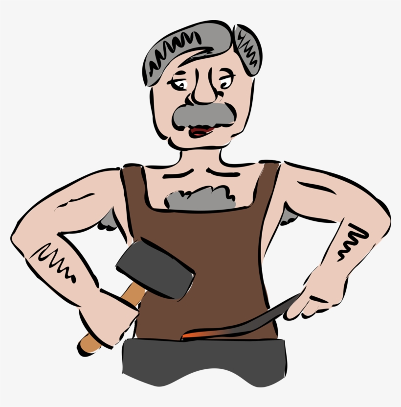 Blacksmith Clipart Cartoon - Blacksmith Clipart - Free Transparent PNG ...