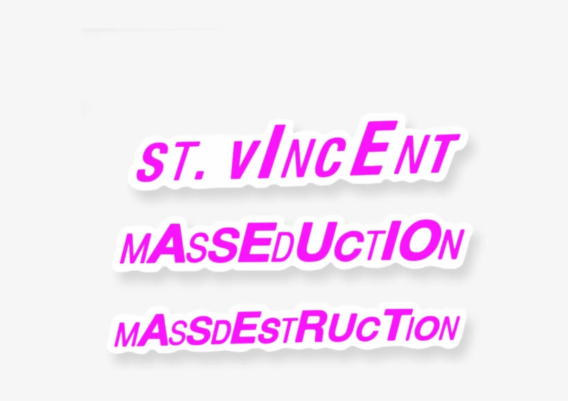 Sticker Pack - St Vincent Masseduction Sticker - Free Transparent PNG ...