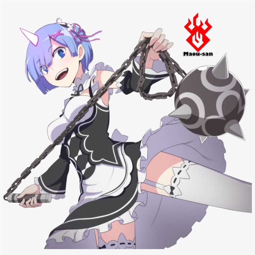 Rem Re Zero Weapon - Free Transparent PNG Download - PNGkey