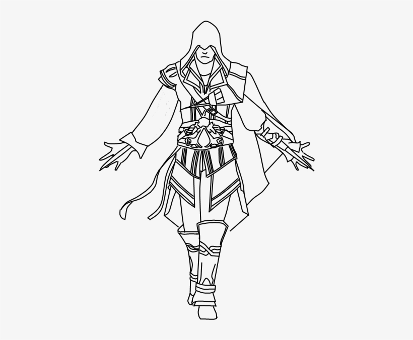 Ezio Drawing Badass - Assassin's Creed Drawing Ezio - Free Transparent ...