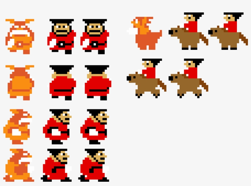 Enemies Sprites - Enemy Pixel Art Sprite - Free Transparent PNG ...