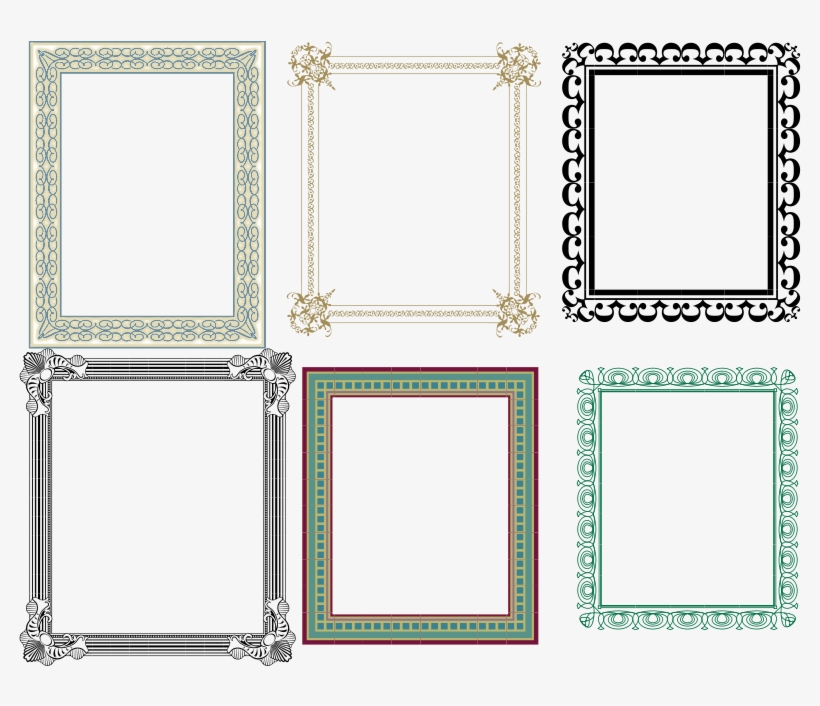Artistic Frames 2 Free Vector - Open Office Frames - Free Transparent ...