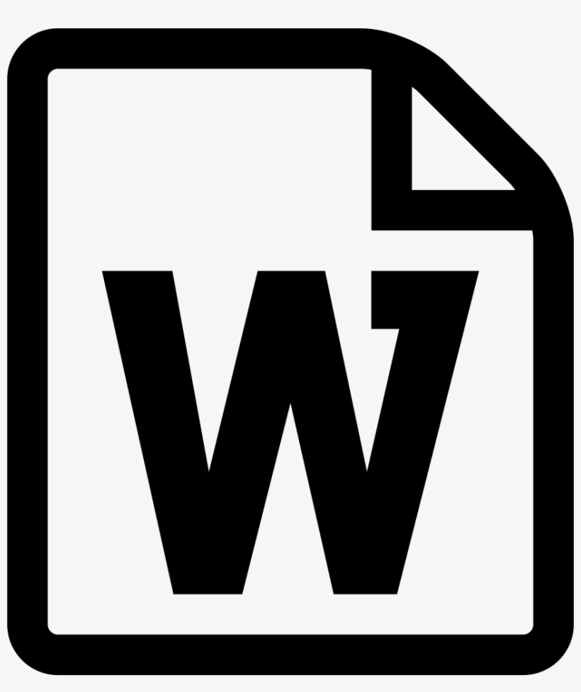 Png File - Dibujo Del Icono De Word - Free Transparent PNG Download ...