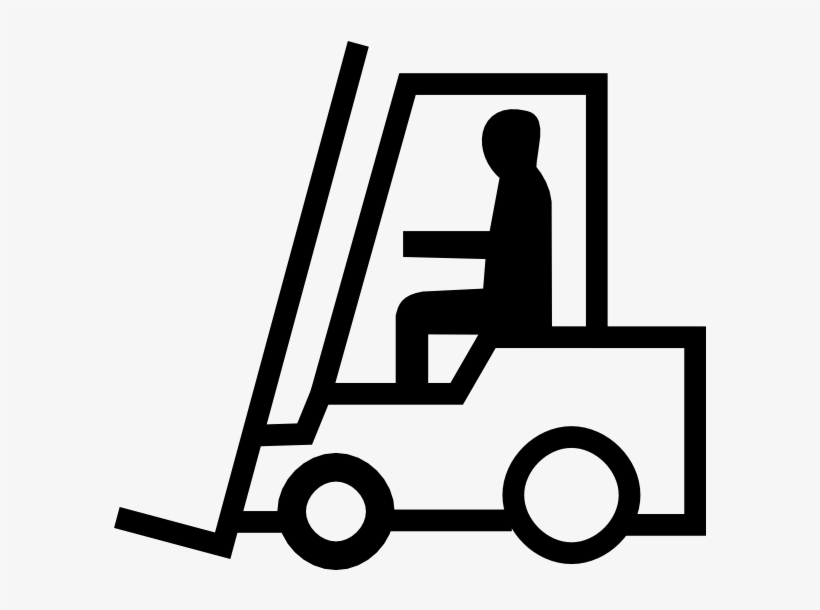 Forklift Clipart - Clip Art Fork Lift - Free Transparent PNG Download ...
