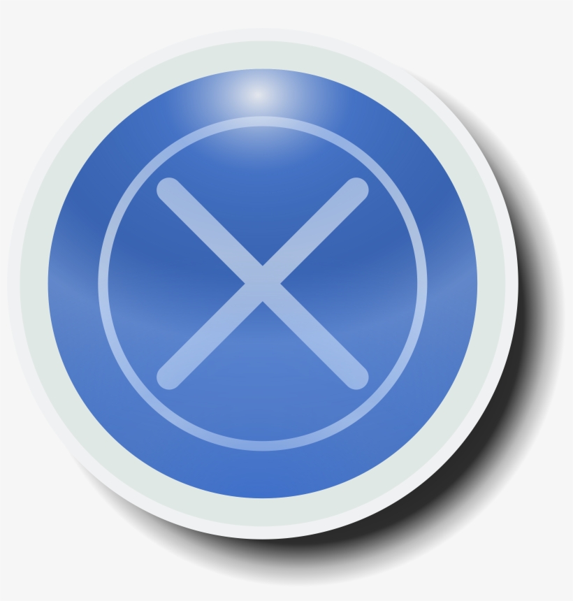 This Free Icons Png Design Of Bluebutton X - Free Transparent PNG Download - PNGkey
