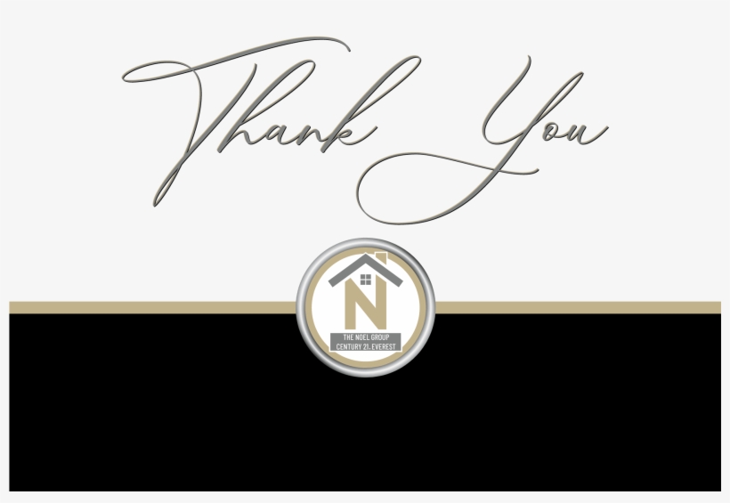 Century 21 Thank You Card - Calligraphy - Free Transparent PNG Download ...
