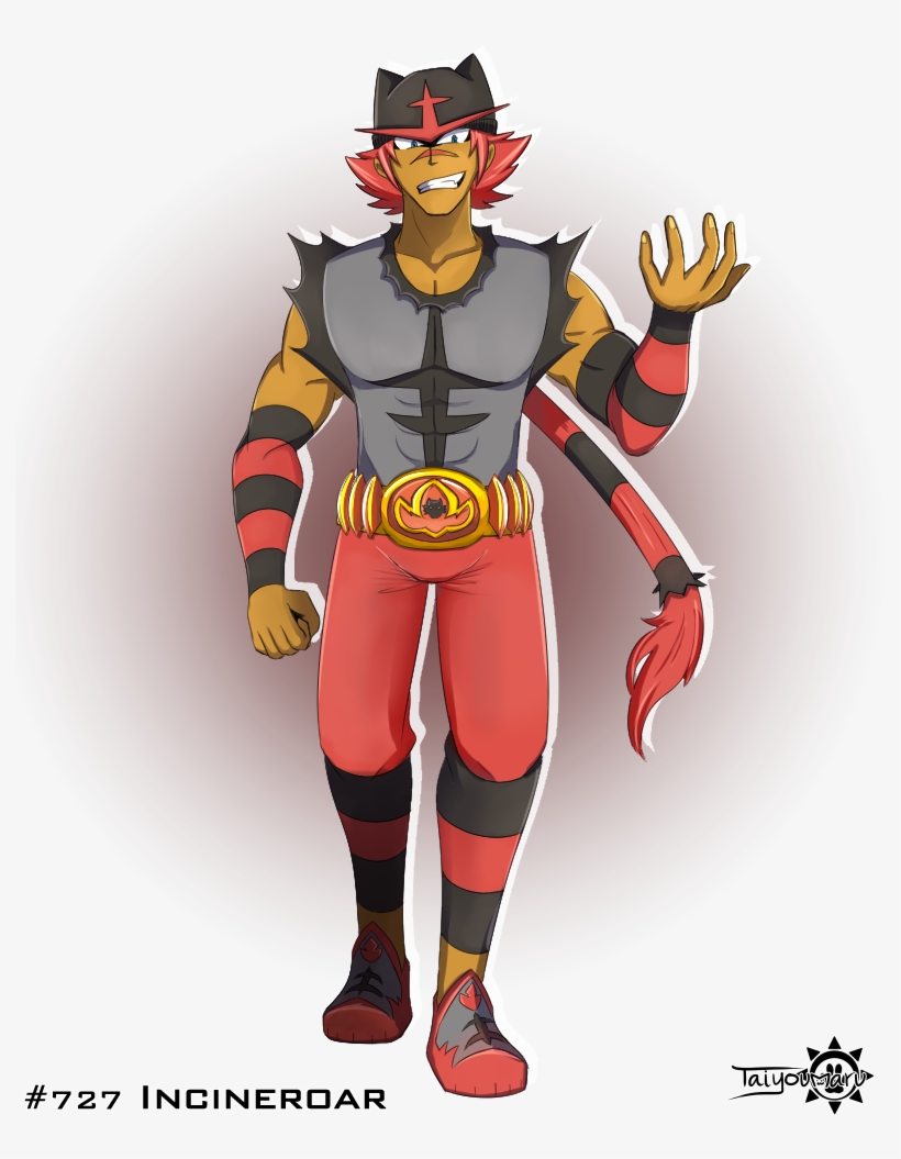 Incineroar-gijinka - Cartoon - Free Transparent PNG Download - PNGkey