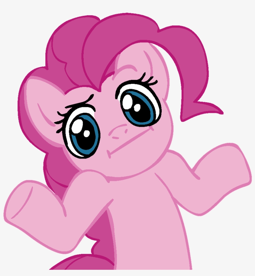 Pony Shrug - Pinkie Pie Shrug - Free Transparent PNG Download - PNGkey