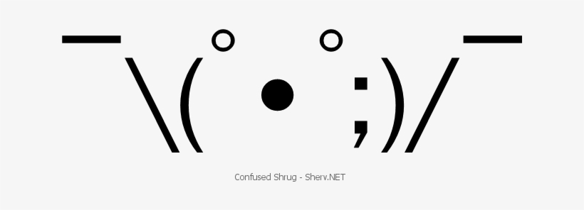 Confused Shrug Inverted - Shrug Meme Transparent - Free Transparent PNG ...