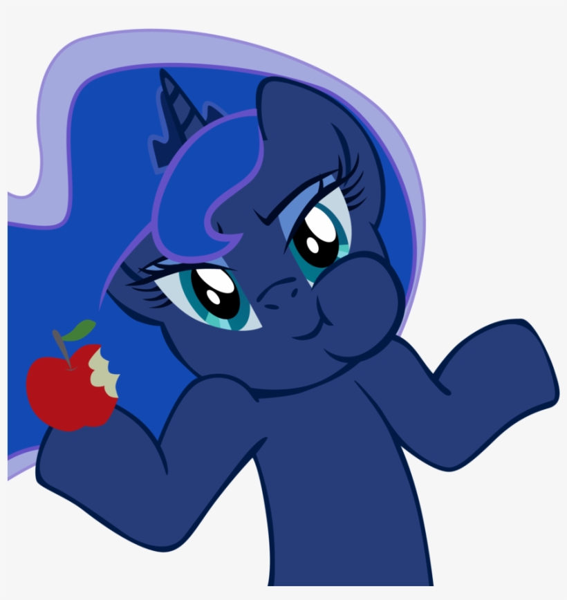 Before Editing - Princess Luna Shrug - Free Transparent PNG Download ...