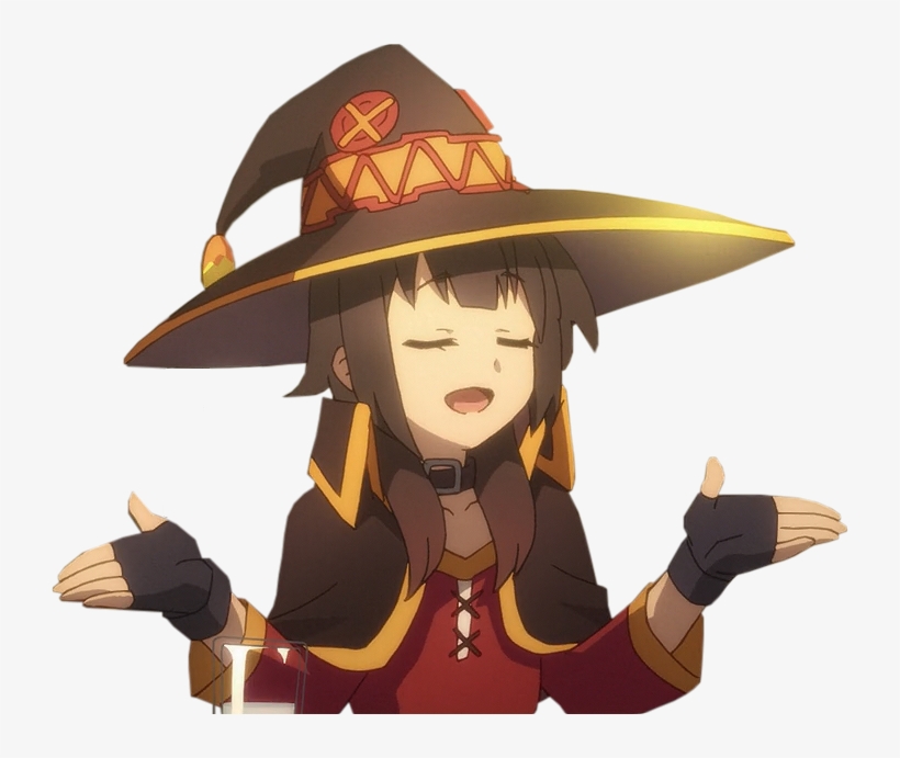 Megumin Vector Shrug - Rainbow Puzzle - Free Transparent PNG Download ...