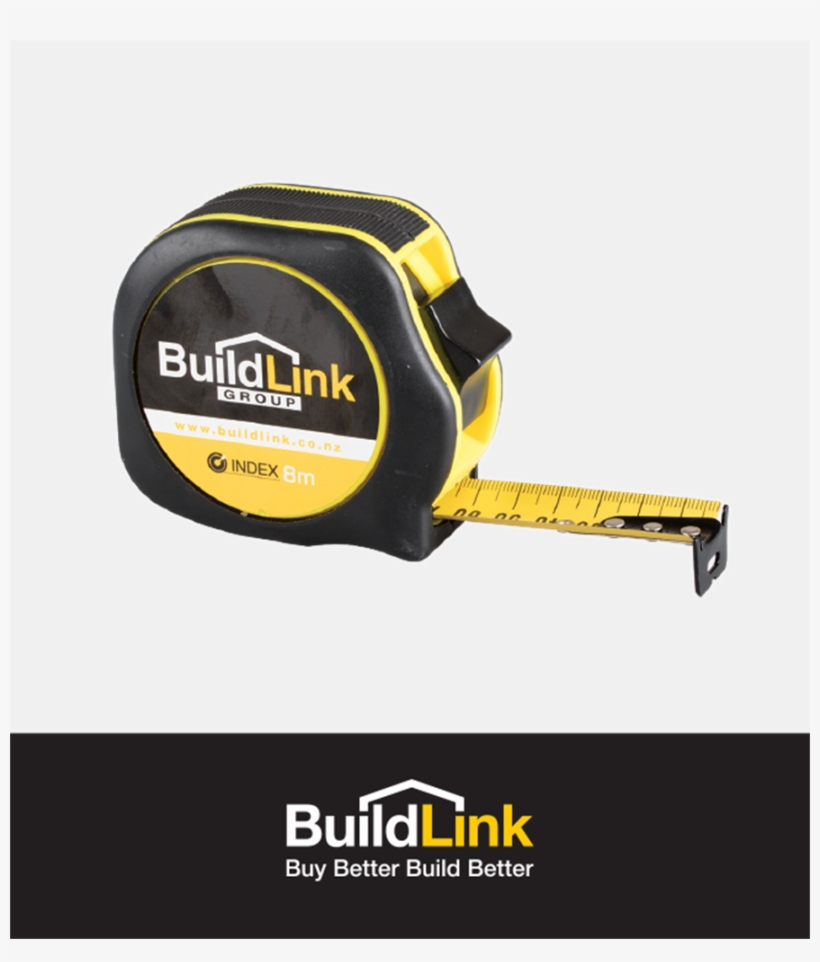 Buildlink Tape Measure 8m X 25m - Tape Measure - Free Transparent PNG ...