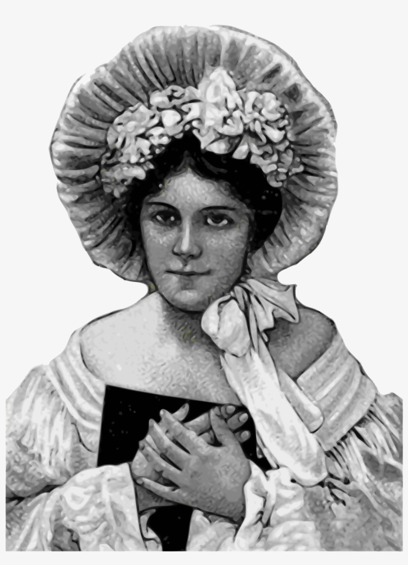 Lady Vintage Old Portrait Face Hat 1503368 - Vintage Face Png - Free ...
