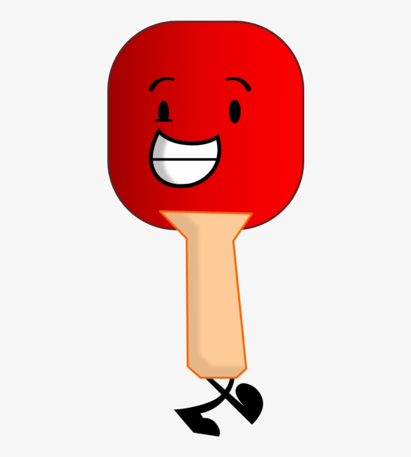 Ping Pong Paddle - Bfdi Ping Pong Racket - Free Transparent PNG ...
