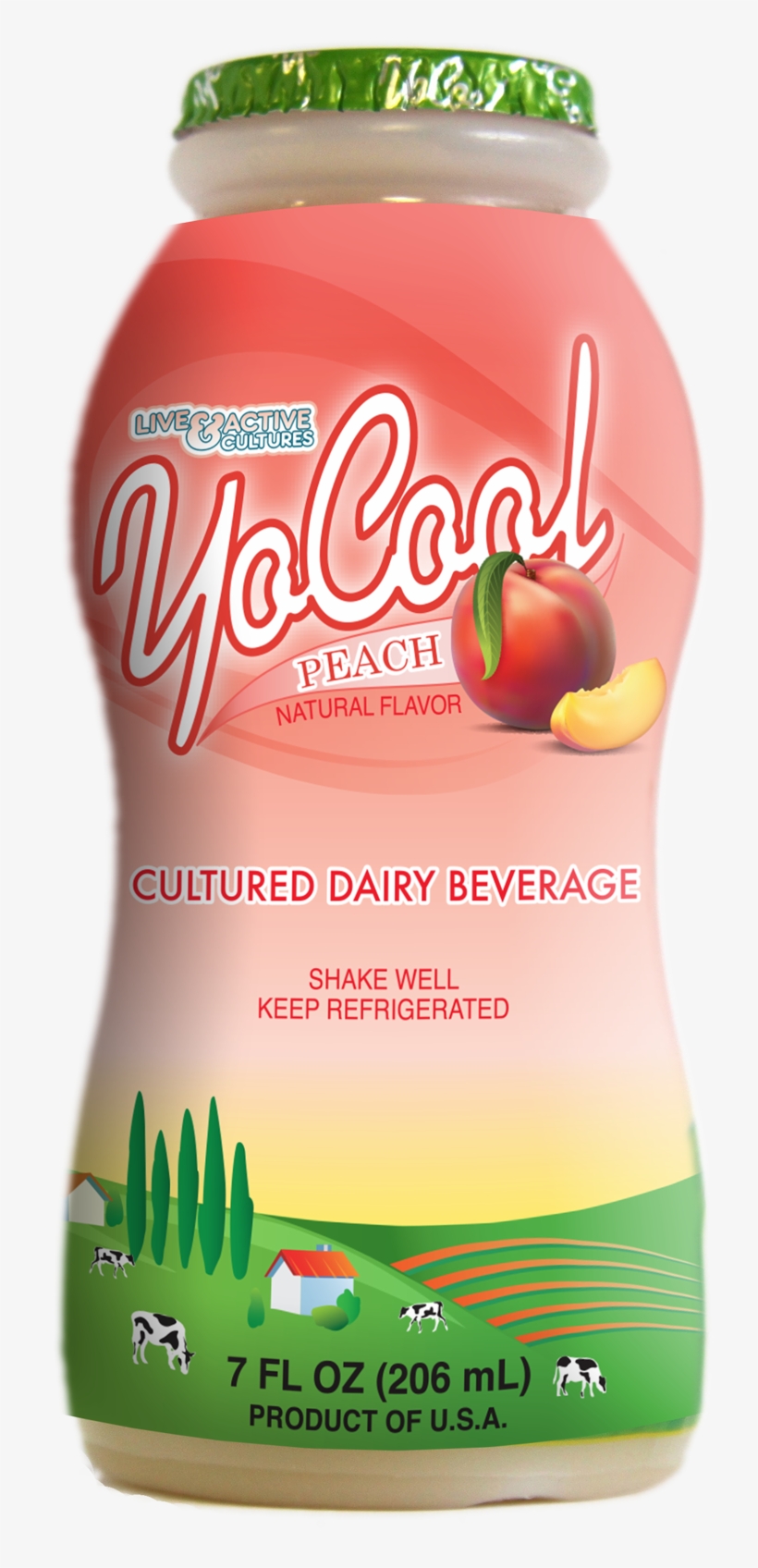 Yocool Peach - Epoca Drink - Free Transparent PNG Download - PNGkey